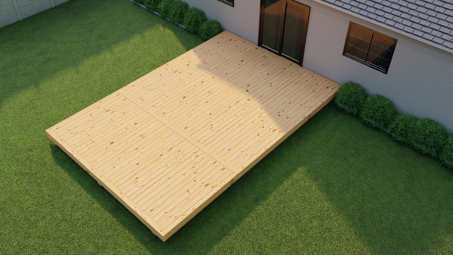 Pressure Treated Kiln Dried Wood Deck Kit | Easy DIY Installation – A-DIY